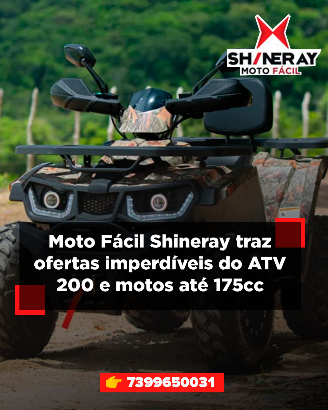 Moto Fácil Shineray traz ofertas imperdíveis do ATV 200 e motos até ...