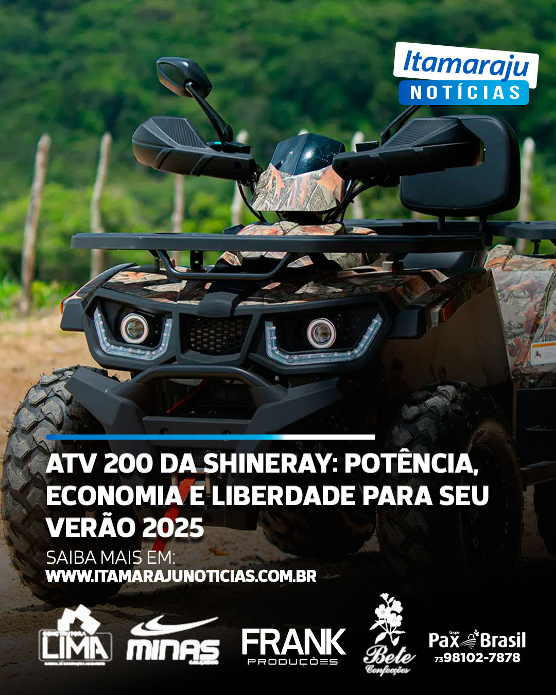 ATV 200 da Shineray: potência, economia e liberdade para seu verão 2025 ...